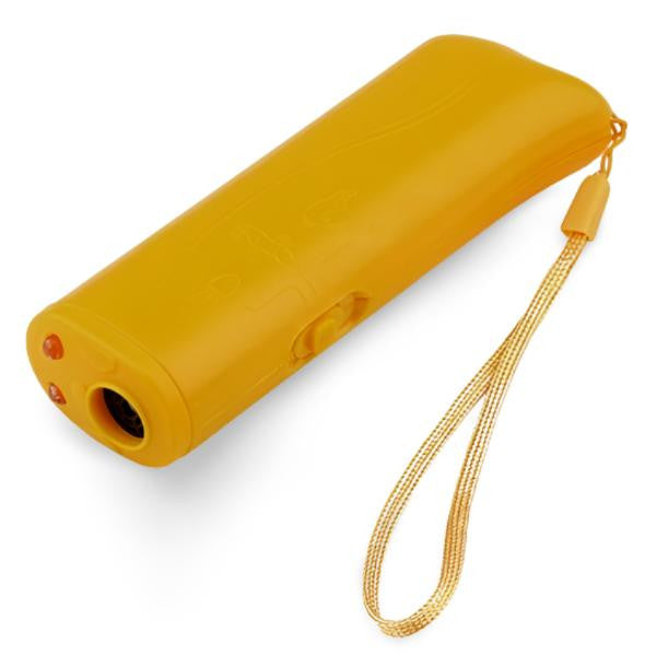 Ultrasonic Dog Training Device with LED Flashlight and Handheld Design