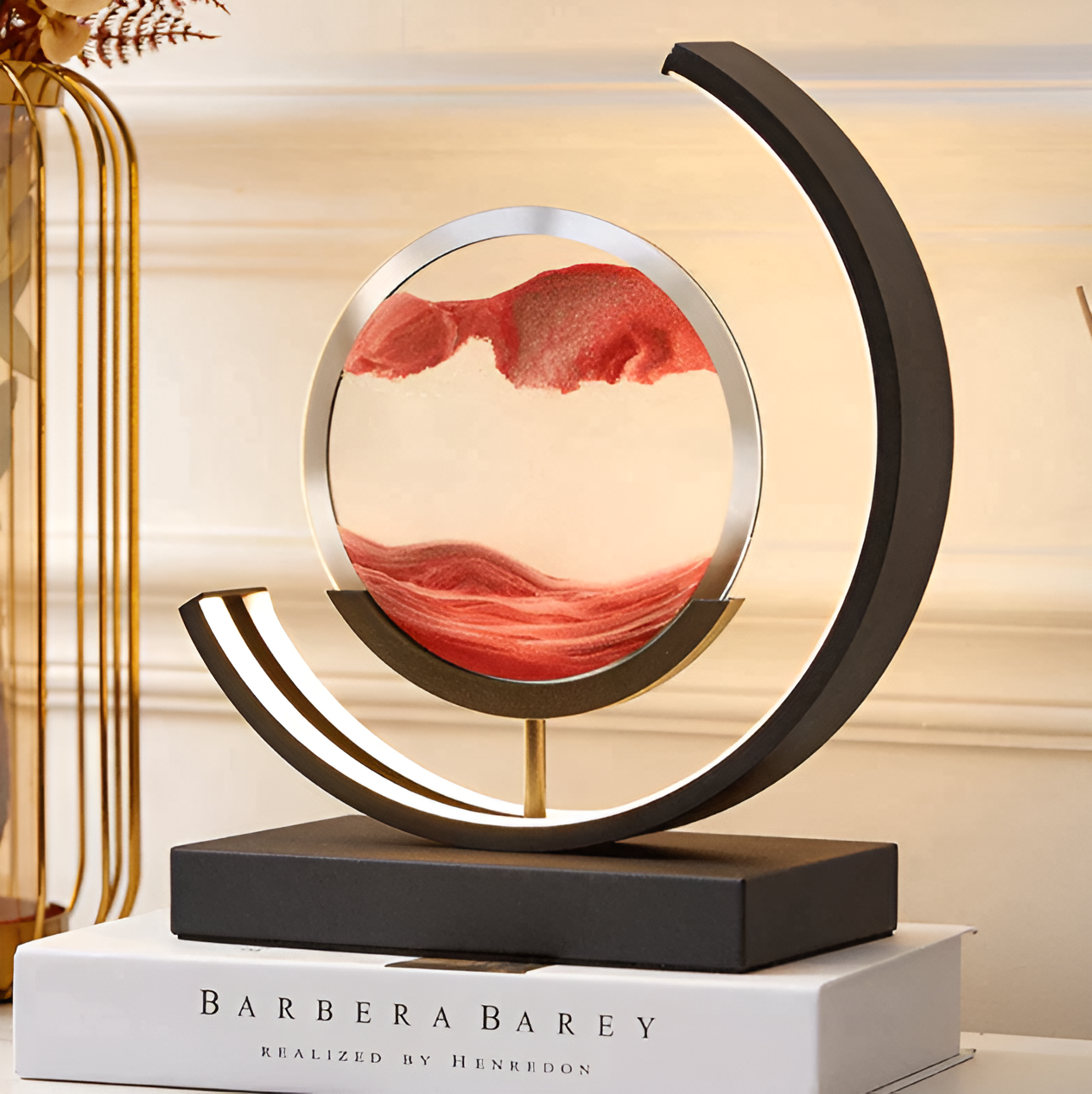 Sand Glow Sand Lamp with Remote Control and Dimmable Features