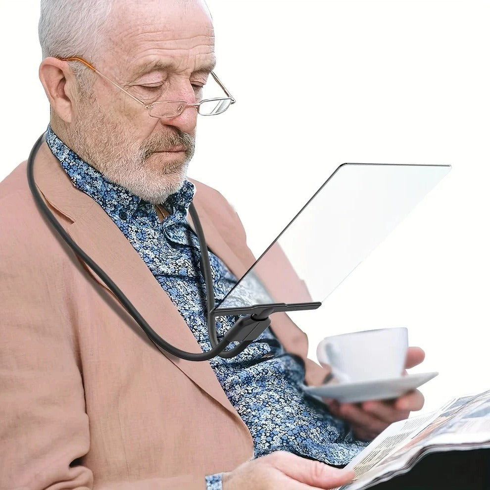 Flexible Neck Magnifier with Adjustable Clamp and Large 3.93 in Lens,