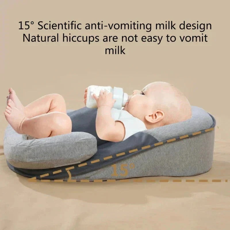Inclined Infant Pillow for Anti Spit-Up Support