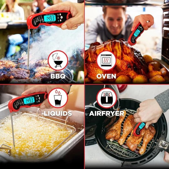 Instant Read Meat Thermometer for Fast and Accurate Food Temperature C