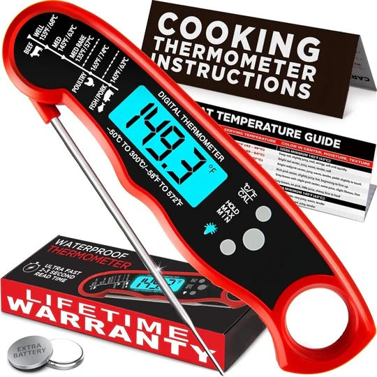 Instant Read Meat Thermometer for Fast and Accurate Food Temperature C