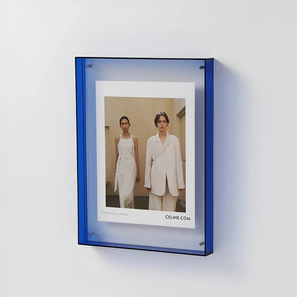 Modern Acrylic Picture Frame, Clear Transparent Design